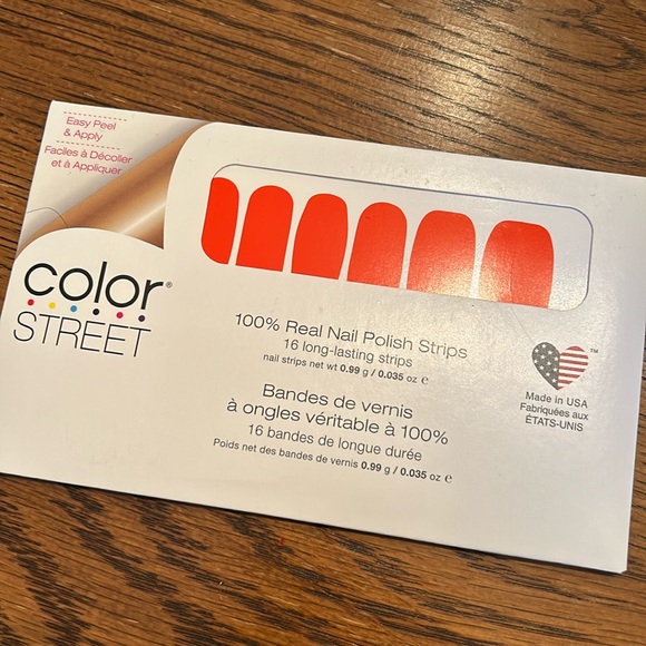 Color Street | Makeup | High Voltage Neon Orange Color Street Nails ...